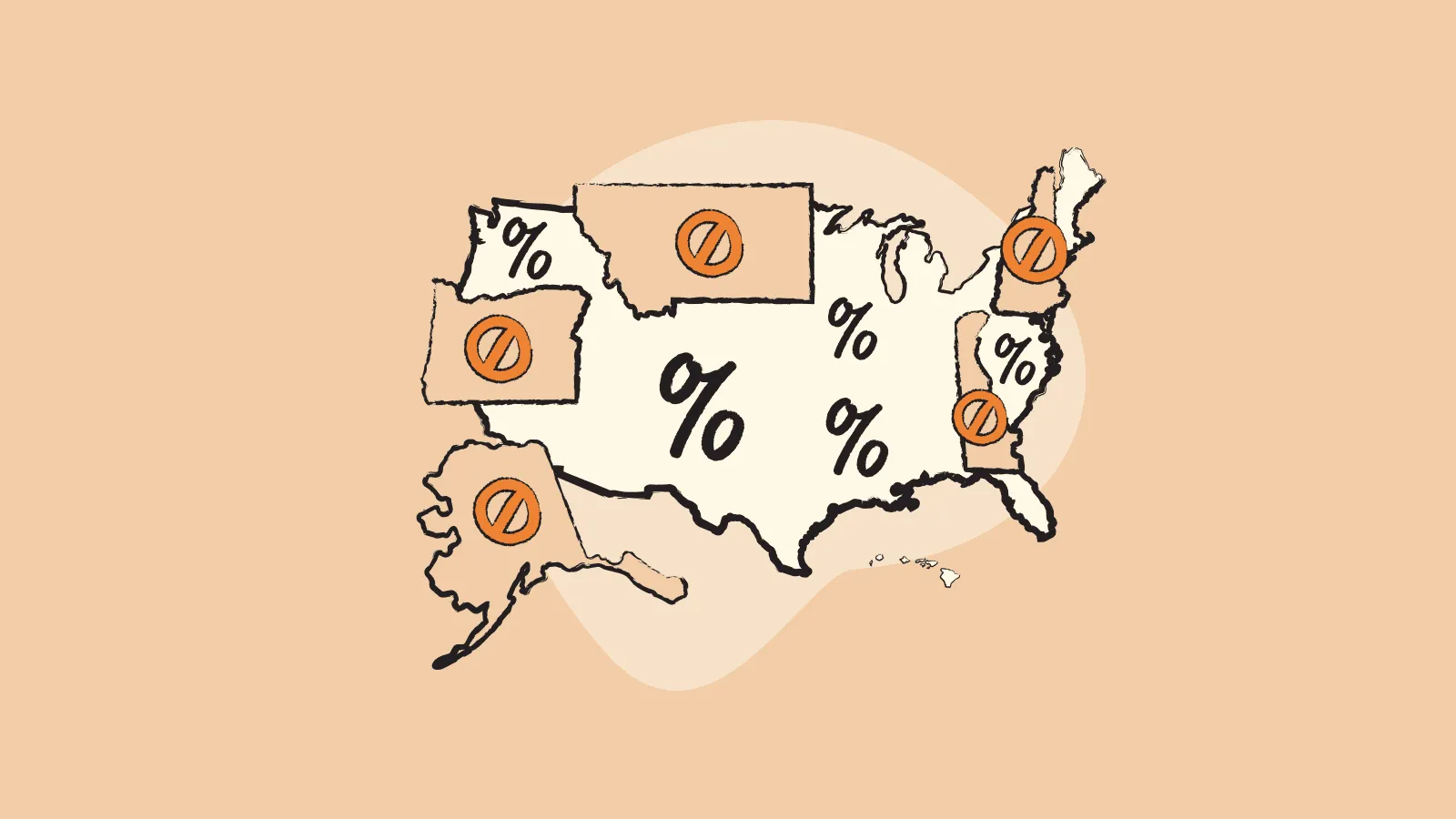 The NOMAD states: Which states don't have sales tax?